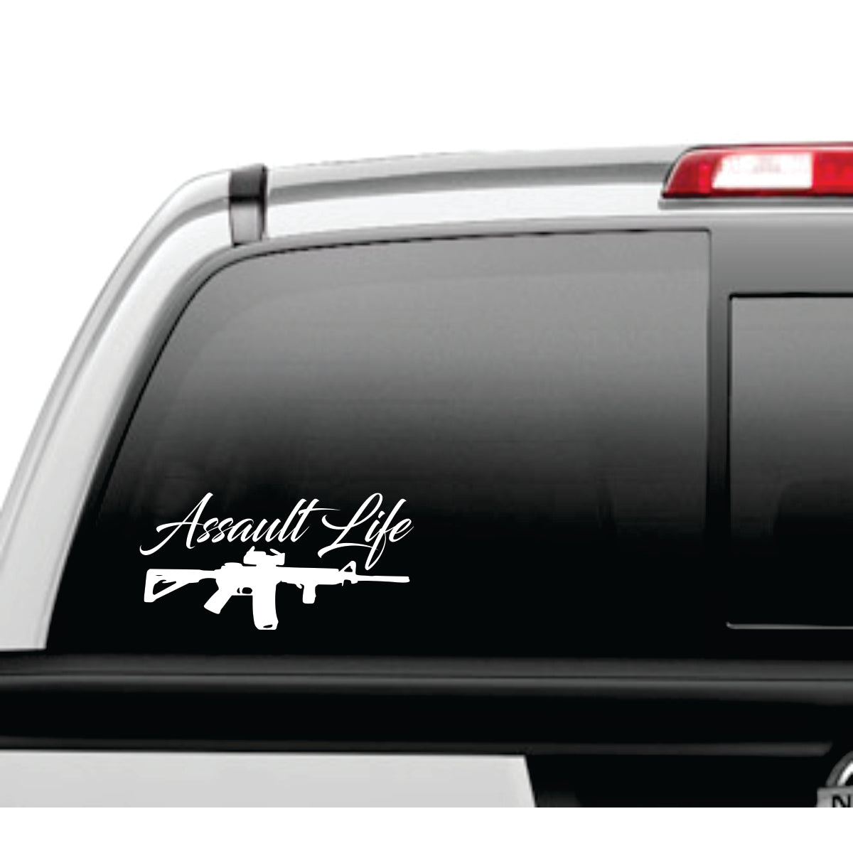Assault Life AR-15 Rifle White Decal – RRS Speed Loaders